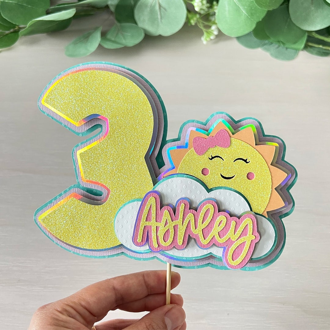 Sun Cake Topper, Sunshine Cake Topper, One Trip Around the Sun ...
