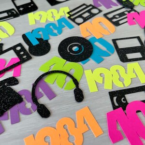 80s Confetti, 90s Confetti, Back to the 80s, Back to the 90s, 80s Theme ...