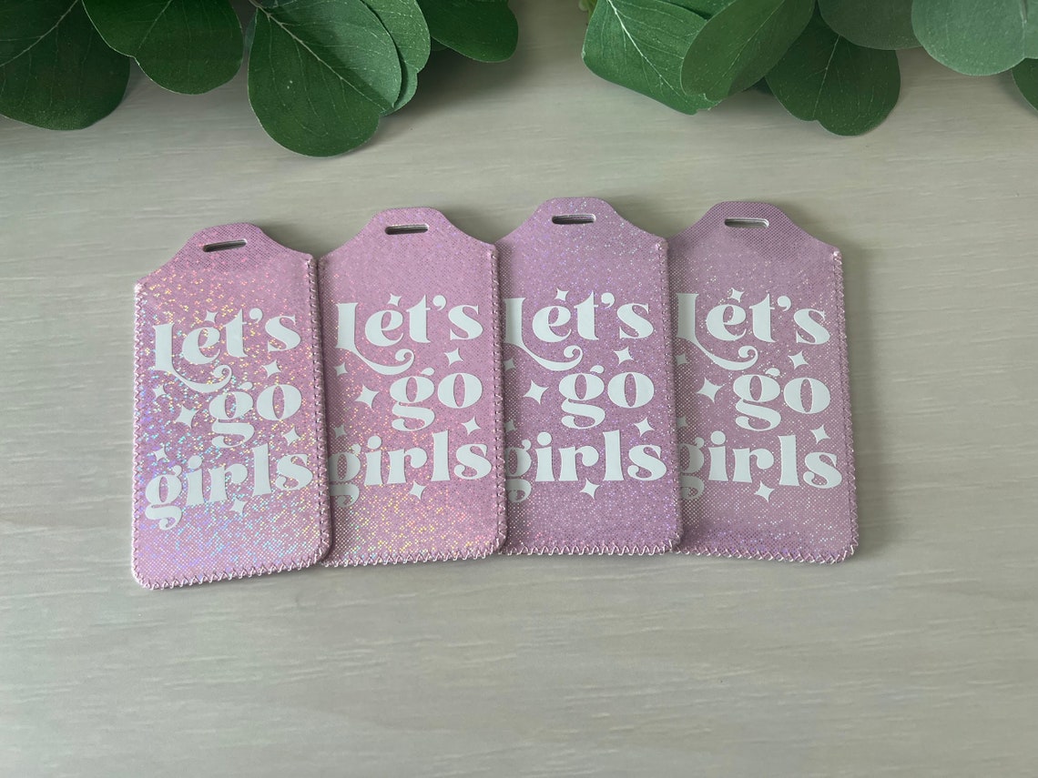Luggage Tags, Girls Trip Luggage Tags, Party Favors, Let's Go Girls ...