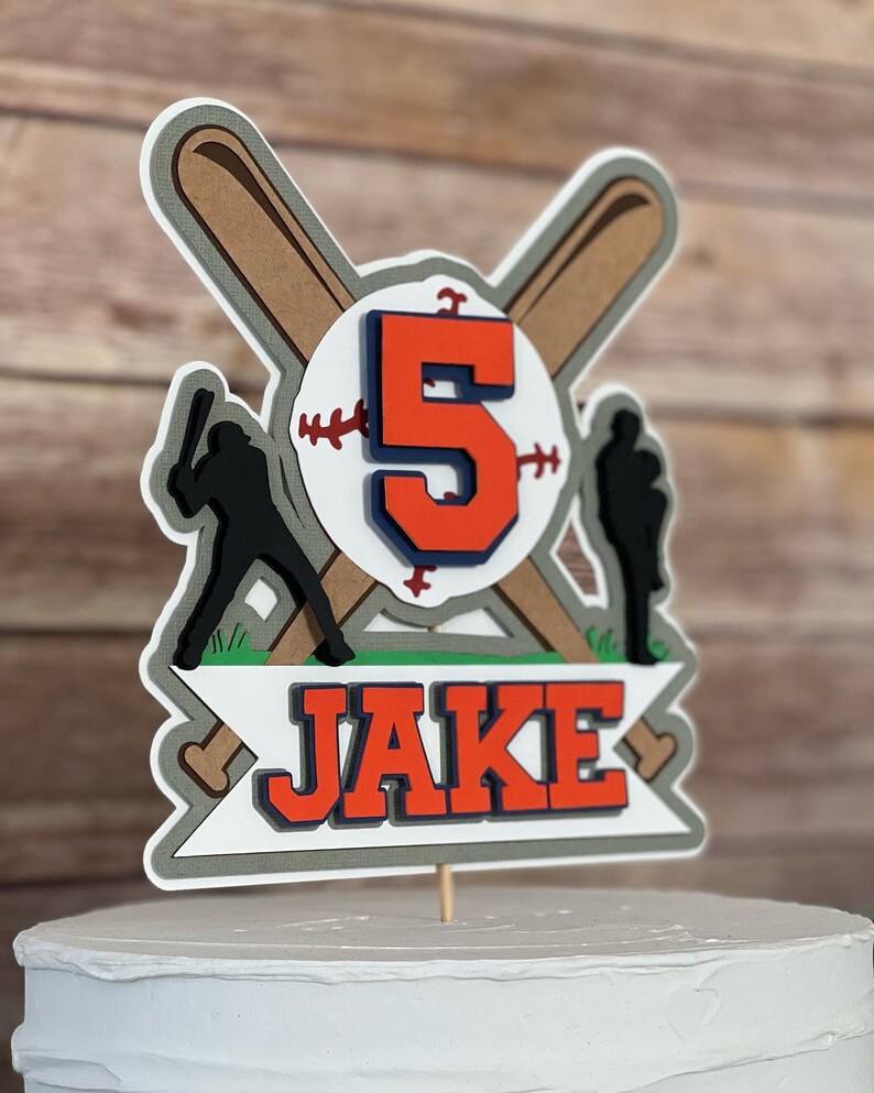 Baseball Cake Topper Baseball Birthday Baseball Theme Party - Etsy