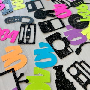 80s Confetti, 90s Confetti, Back to the 80s, Back to the 90s, 80s Theme ...