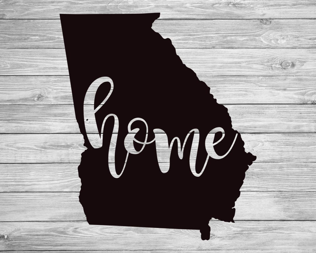 Georgia Home Svg, Georgia Svg, Georgia State Svg, Georgia Outline Svg ...
