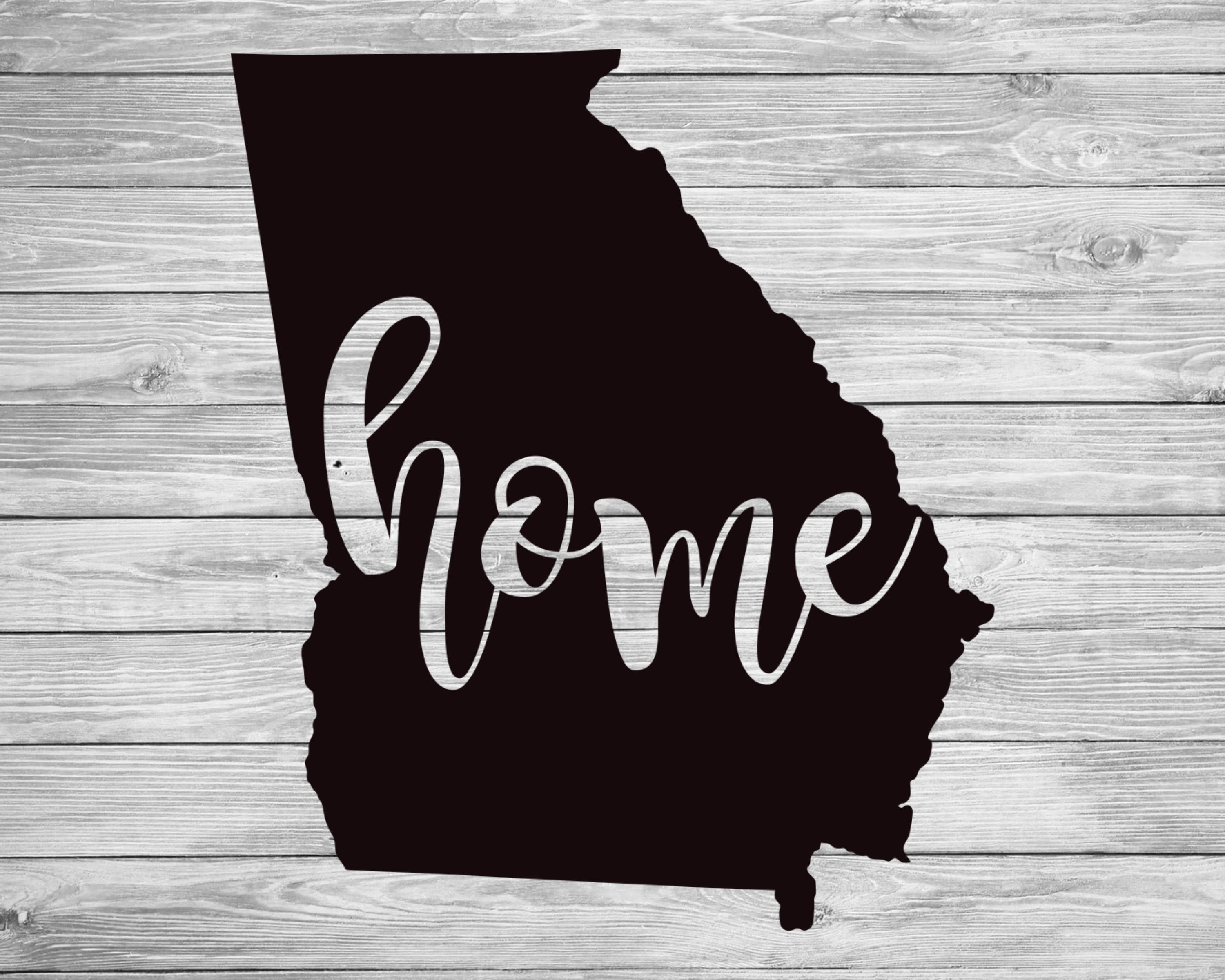 Georgia Home Svg, Georgia Svg, Georgia State Svg, Georgia Outline Svg ...