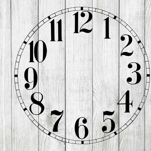 Clock Face SVG Cut File Commercial Use Instant Download - Etsy Canada