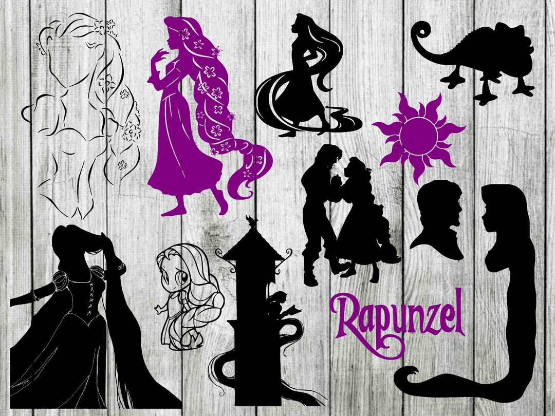 Rapunzel Svg Bundle, Tangled Svg, Cut Files for Cricut Silhouette, Png ...