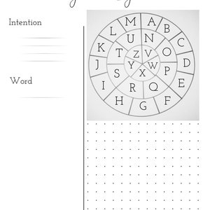 Printable Sigil Magic Worksheet - Etsy