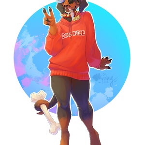 CUSTOM ART COMMISSION Human, Feral, Furry, Oc, Anthro More. Digital ...