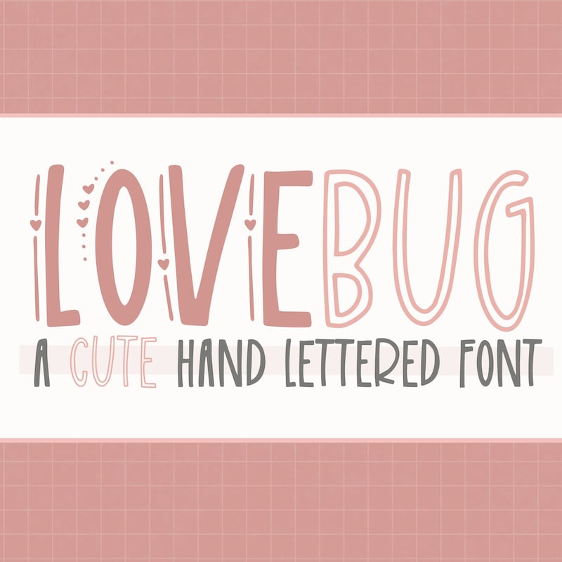 Love Font - Etsy