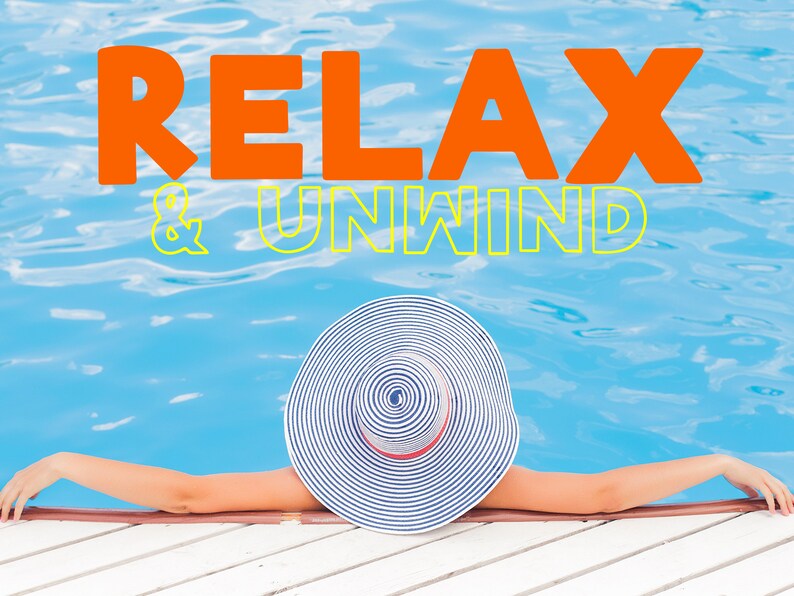 Pool Party Hand Lettered Font | Outline Font | Solid Font | Bold Font ...