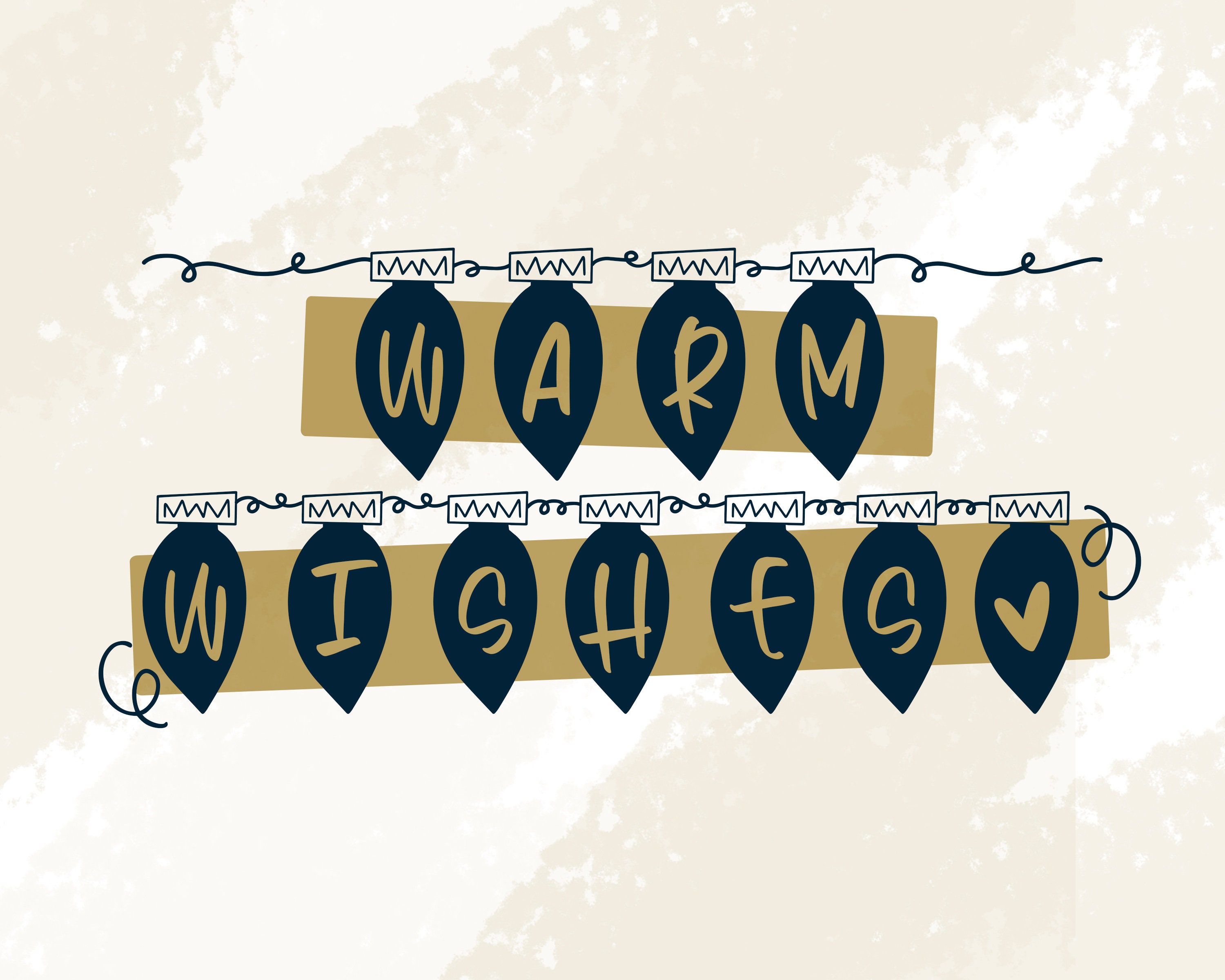 Christmas Lights A Holiday Lights Font Hand Lettered Crafter Font ...