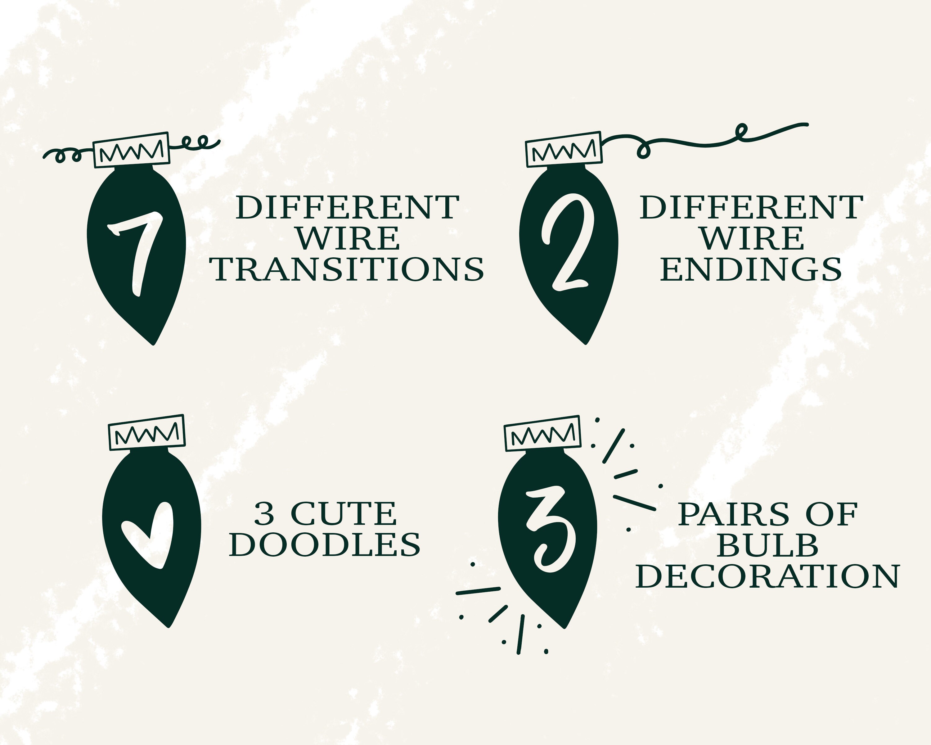 Christmas Lights - A Holiday Lights Font - Hand Lettered - Crafter Font ...