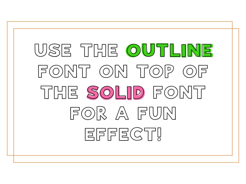 Pool Party Hand Lettered Font Outline Font Solid Font Bold Font Cricut ...