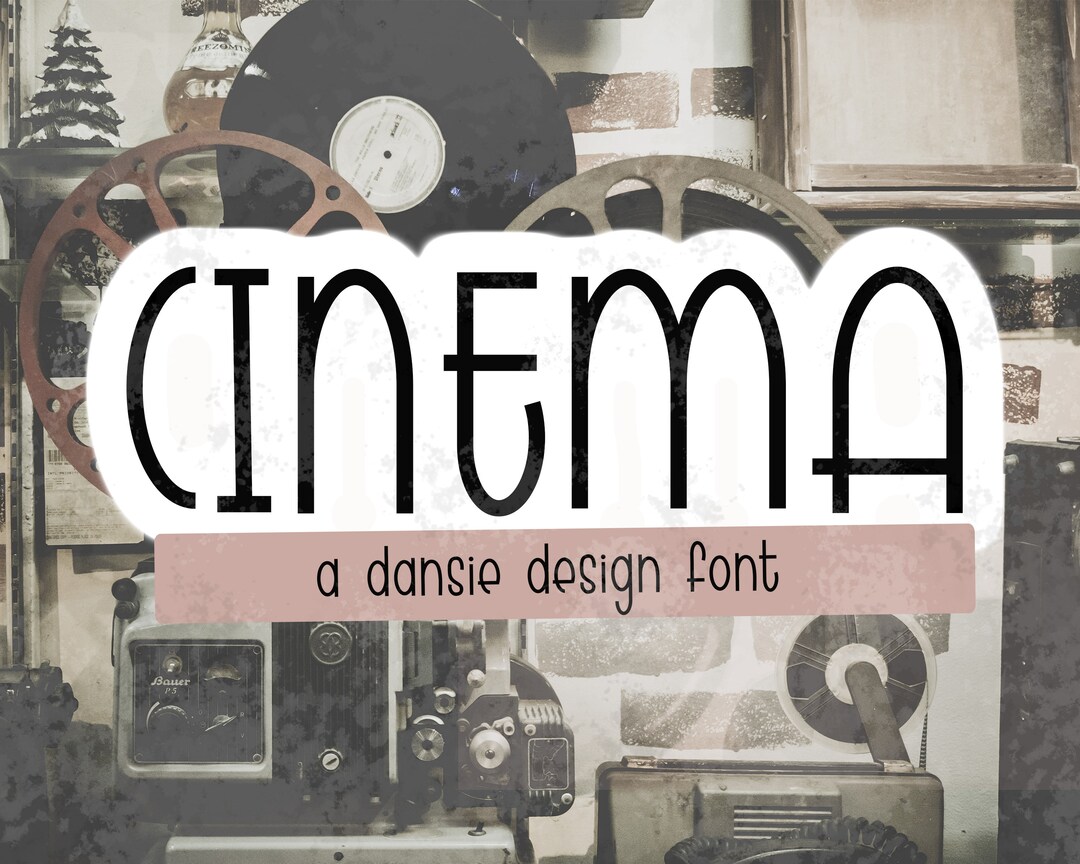 CINEMA - Fonts for Crafters - Cricut - Silhouette - Fonts for Svgs ...