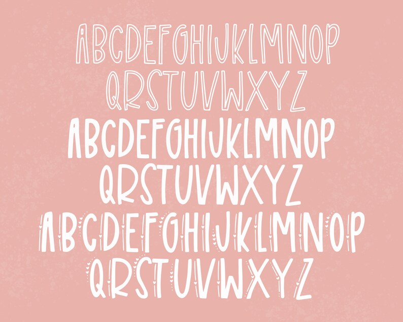 Valentine Font | Hand Lettered | Happy Valentine's Day | Cute Fonts ...