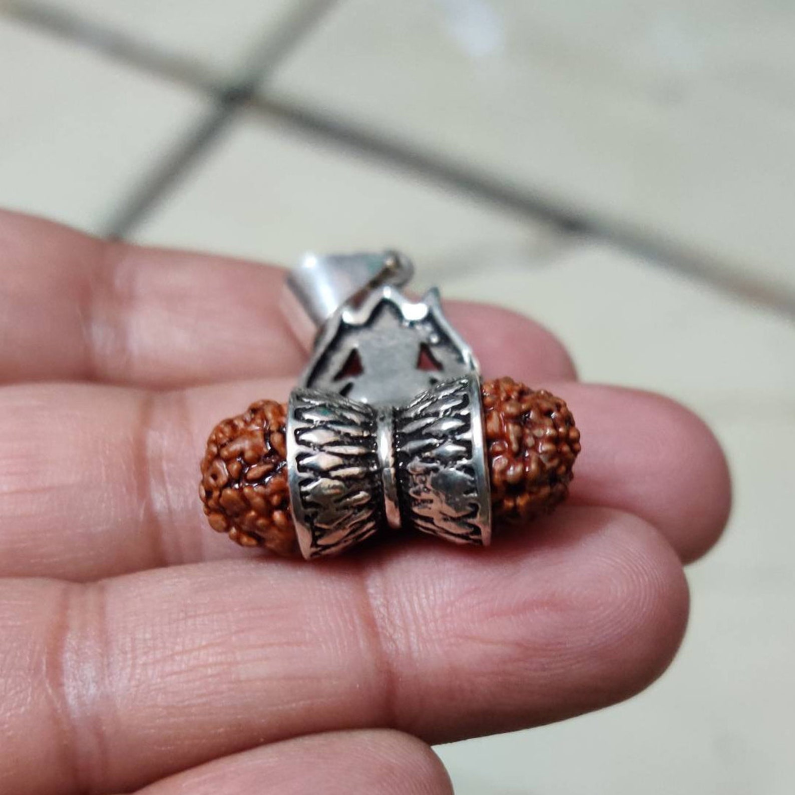 Trident Pendant Sterling Silver Pendant Trident With - Etsy