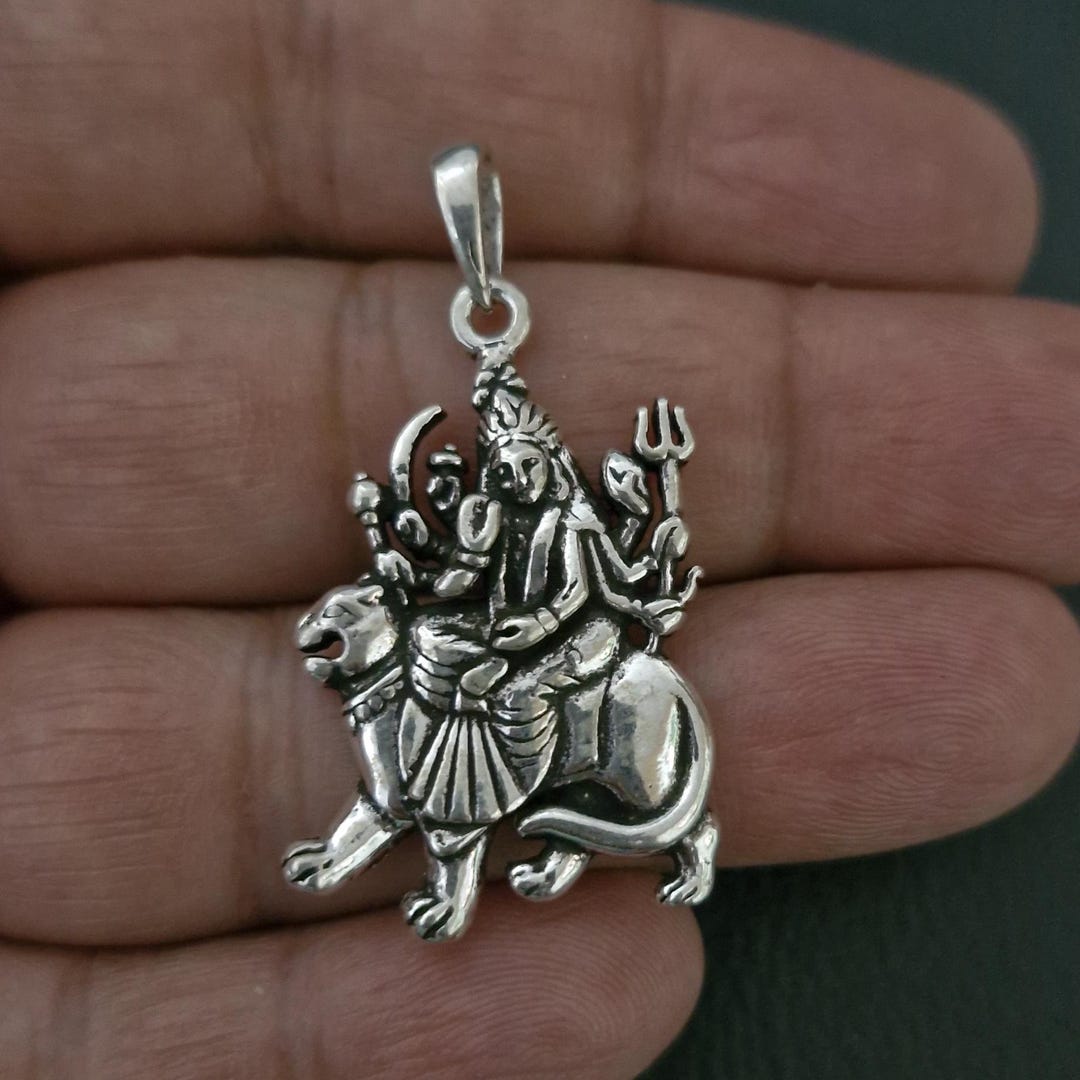 Durga Pendant, Sterling Silver Pendant, Devine Feminine, Kali Pendant ...