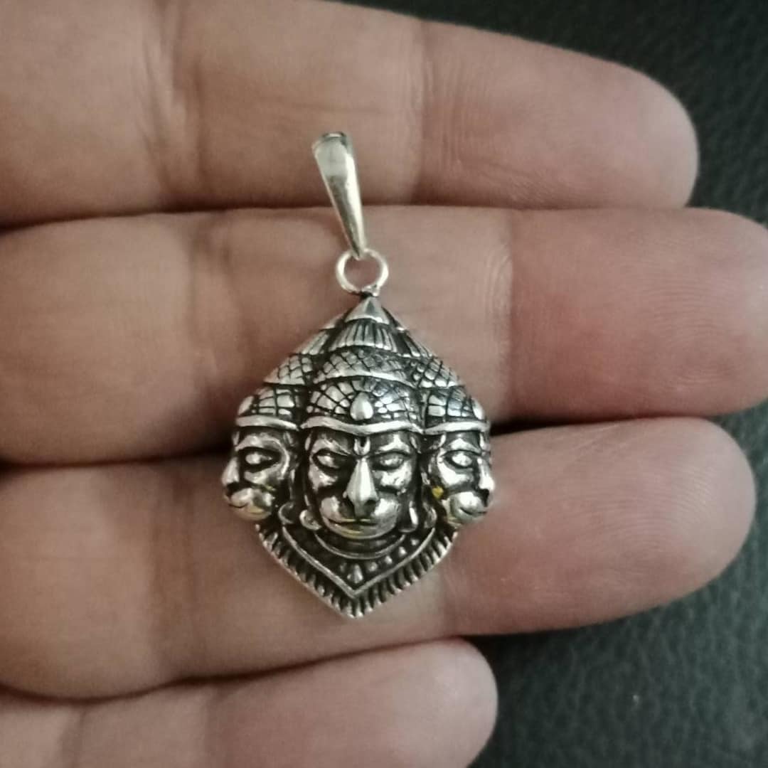 Hanuman Pendant, Hindu God Amulet, Protection Charm, Rama Devotee ...