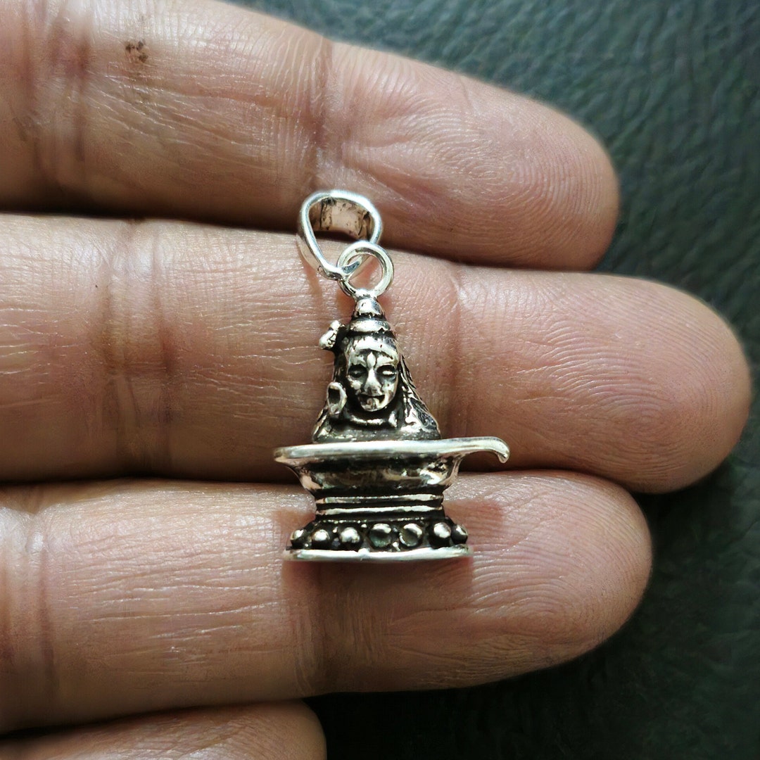 Shiva Pendant, Sterling Silver, Rudra, Bholeynath Pendant Necklace ...