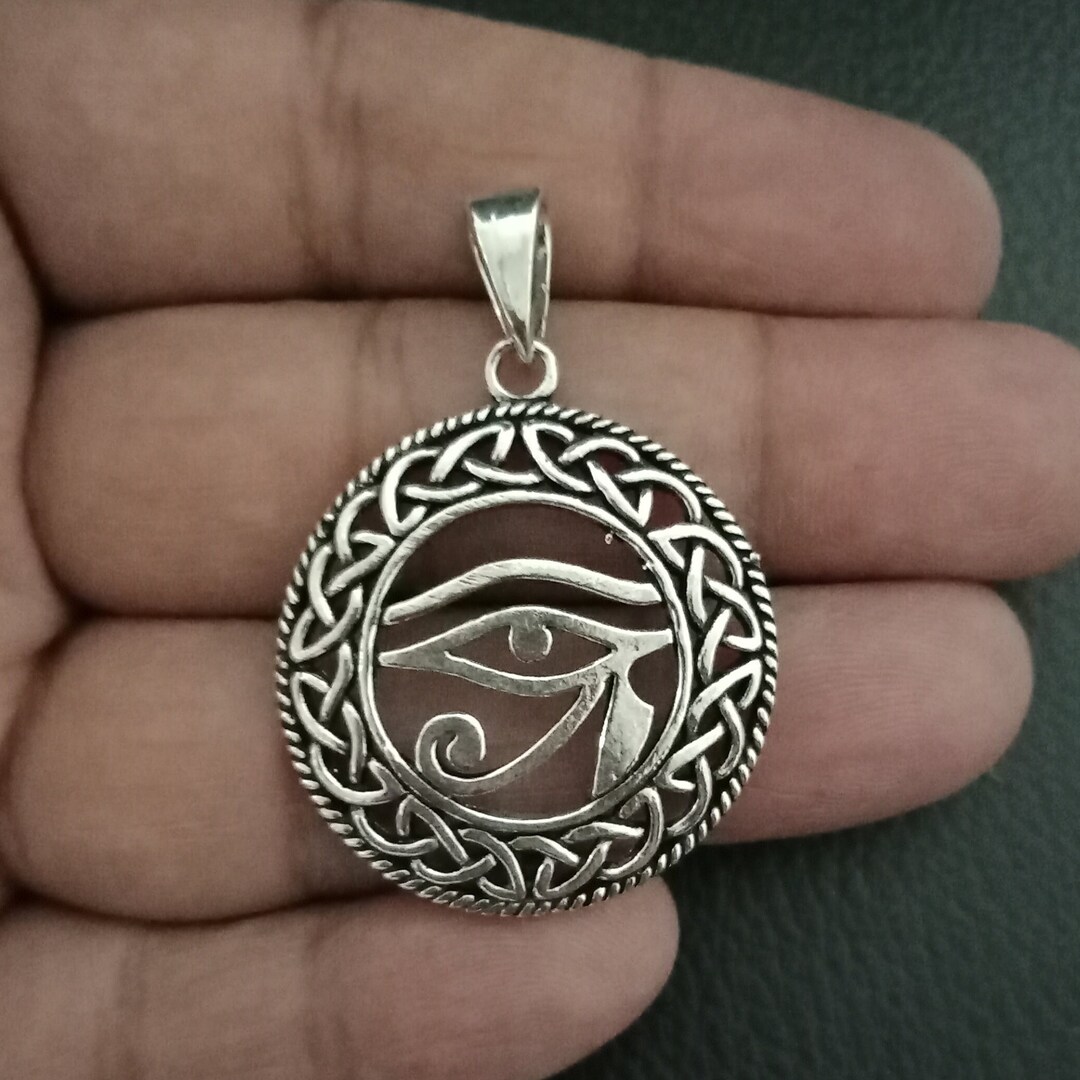 Eye of Horus Pendant, Ra Eye Pendant, Sterling Silver Pendant, Gift for ...