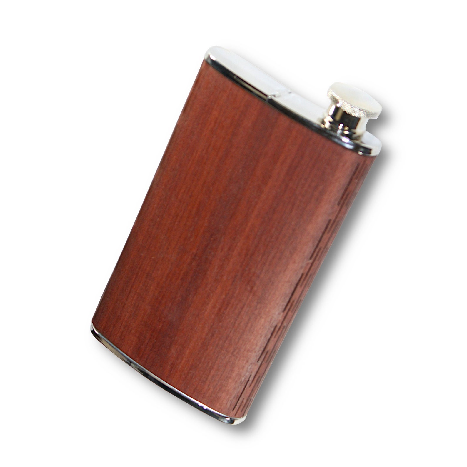 WUDN 4 Oz. Wooden Cigar Flask Stainless Steel & Real - Etsy