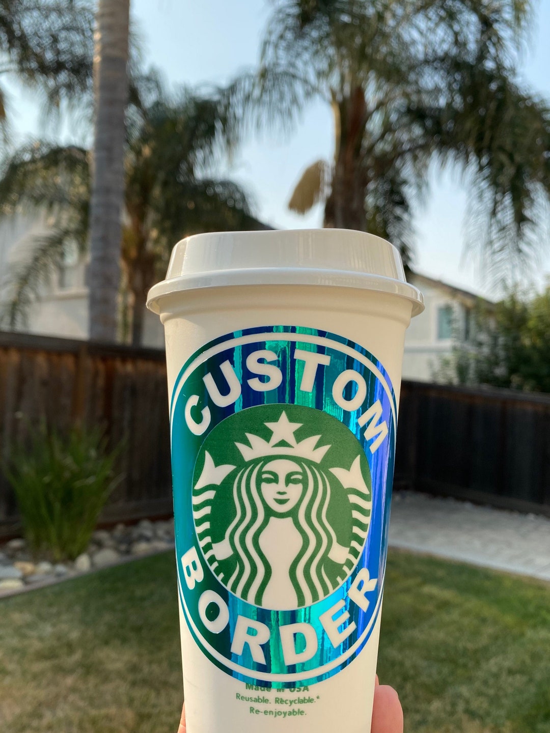 PERSONALIZED Border Starbucks Hot Cup / Starbucks Hot Cup / Plain ...