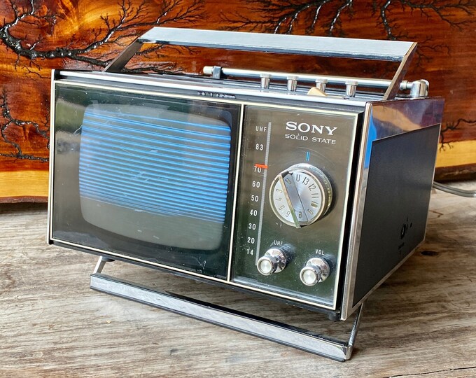 1967 Sony Portable Solid State Television - 5" Screen - Comes in ...