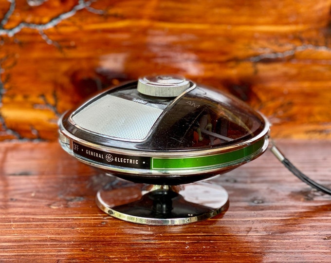 Working 1970s General Electric Atomic Flying Saucer / UFO AM Transistor ...