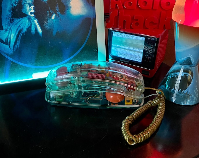 Retro 1980s Unisonic Phone Works 2 See Through/clear/translucent Touch ...
