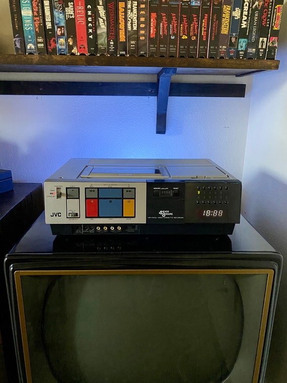 Vintage 1983 Black and Silver JVC HR-7100U Top Loading VHS | Etsy