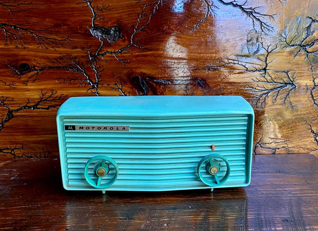 1957 Turquoise Motorola 57R Tube AM Radio - Etsy