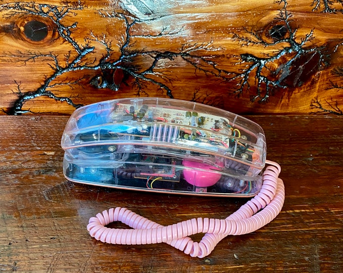 Retro 1990s See Through Translucent Hot Pink and Black Conair Touch ...