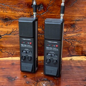 Pair of Authentic 1980s Radio Shack Realistic TRC-214 Walkie Talkies ...