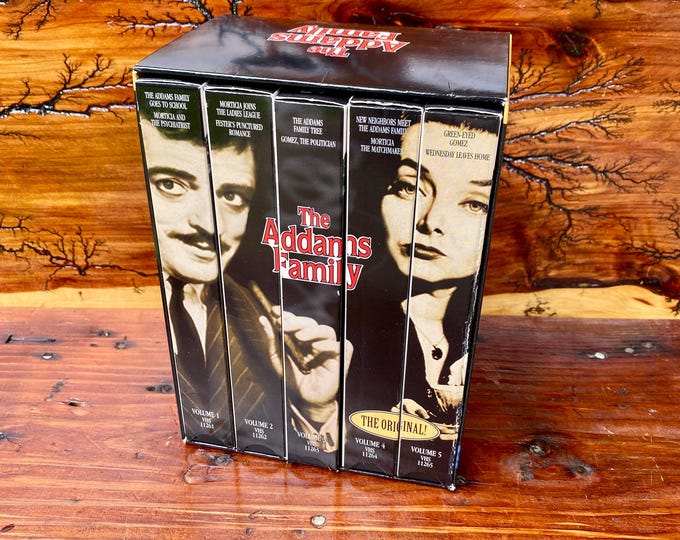 Vintage Addams Family VHS Box Set: Volumes 1-5, Original 1990s Release ...