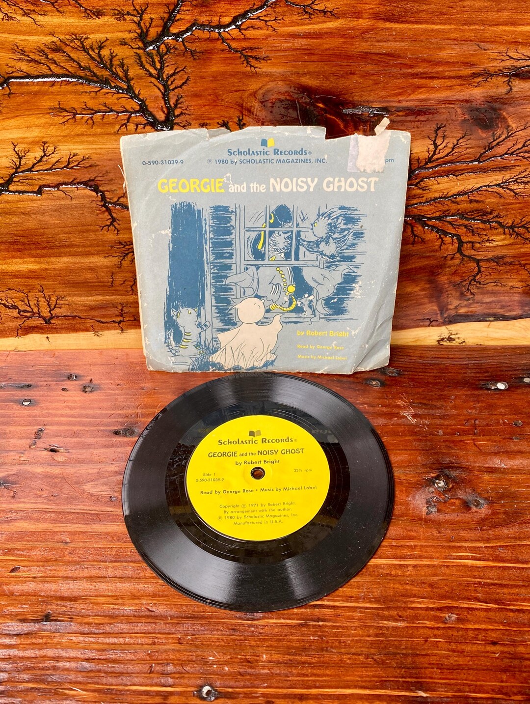 Vintage 1980 Georgie and the Noisy Ghost 45 RPM Vinyl Record With ...