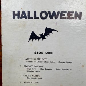 1960s Halloween Sound Effects and Music LP - D Records Spooky Horror ...