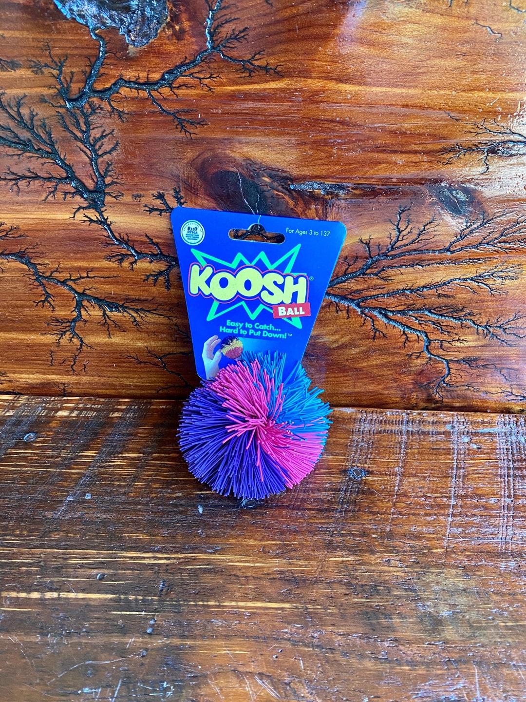 Vintage 1990s Tri-colored Pink Purple Blue Koosh Ball in Original ...