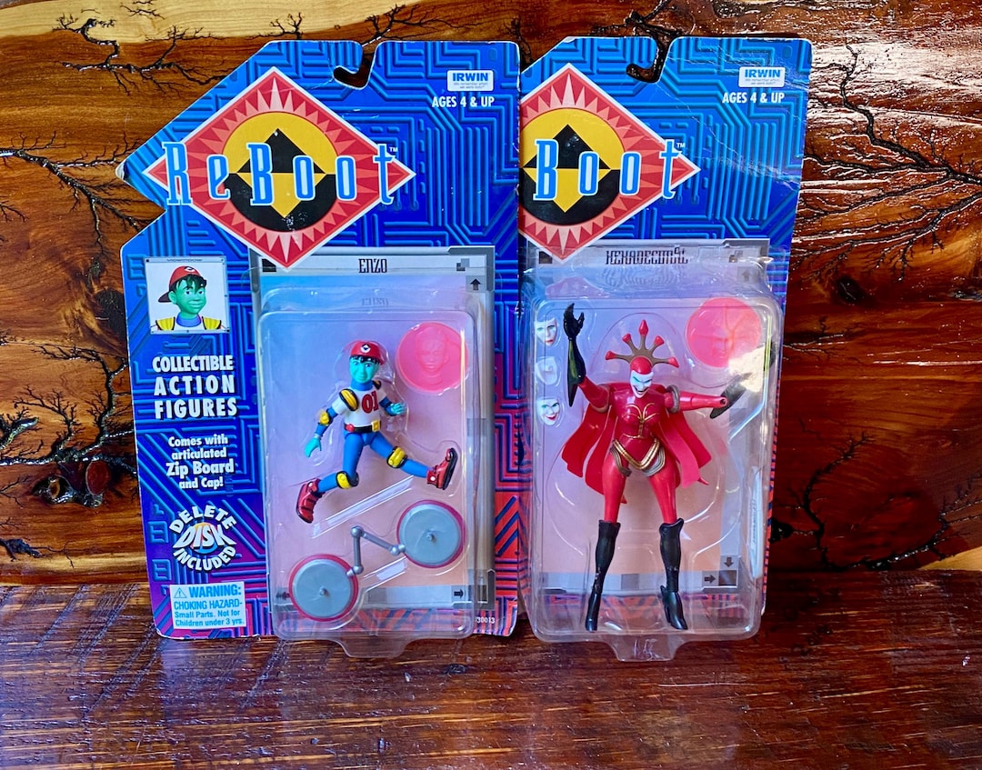 Extremely Rare Vintage 1990s Reboot Television Show Action Figures ...