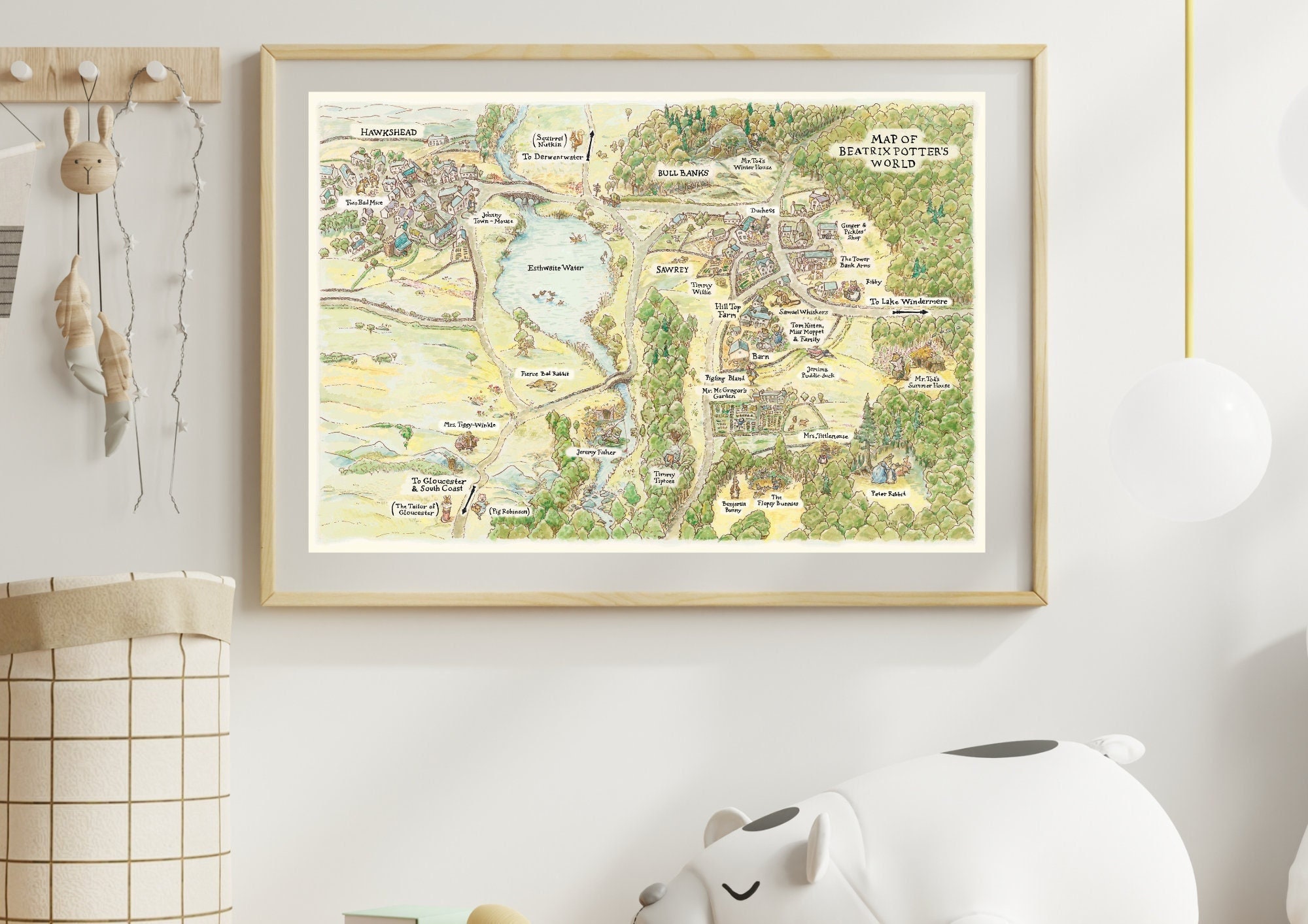 Beatrix Potter World Map - PNG Download Istantaneo - Etsy