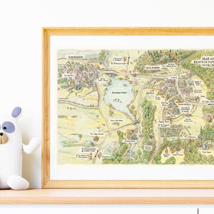 Beatrix Potter World Map - PNG Download Istantaneo - Etsy