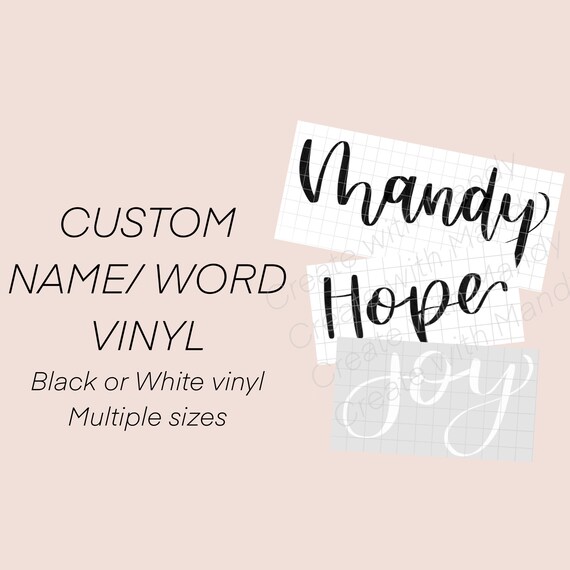 CUSTOM NAME/WORD Vinyl Decal // for Your Planner // Word of | Etsy