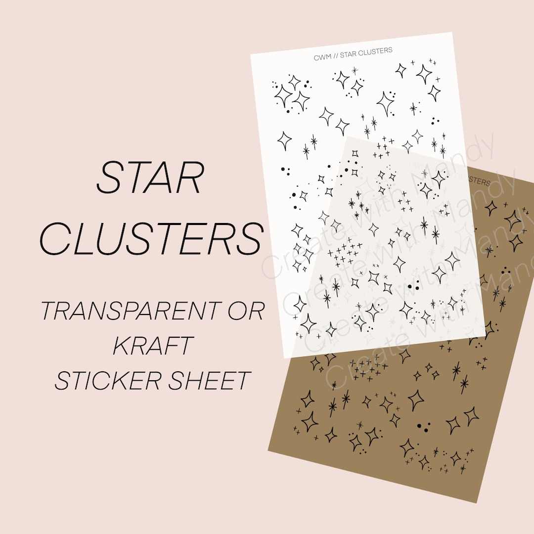STAR CLUSTERS Stickers // Planner Stickers // Star Stickers ...