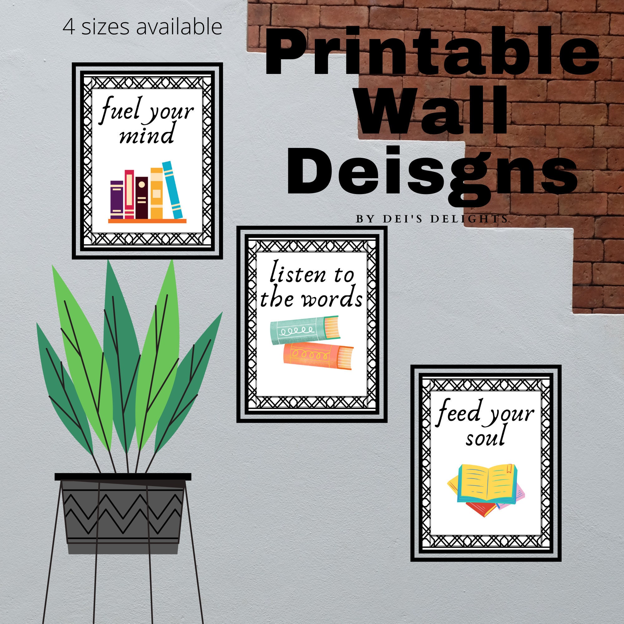 Reading Wall Art | Etsy