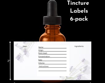 Printable & Fillable Tincture Labels – Herbalist’s Essentials, Ink ...