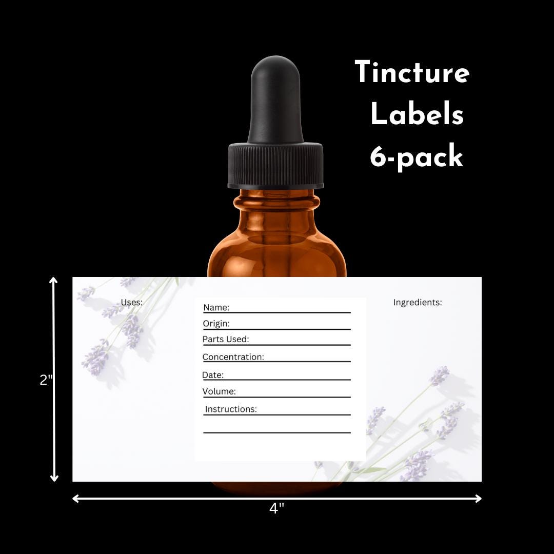 Printable & Fillable Tincture Labels – Herbalist’s Essentials, Ink ...