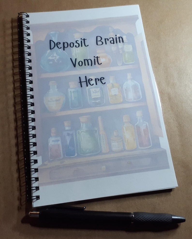 Brain Vomit Apothecary Notebook - Etsy