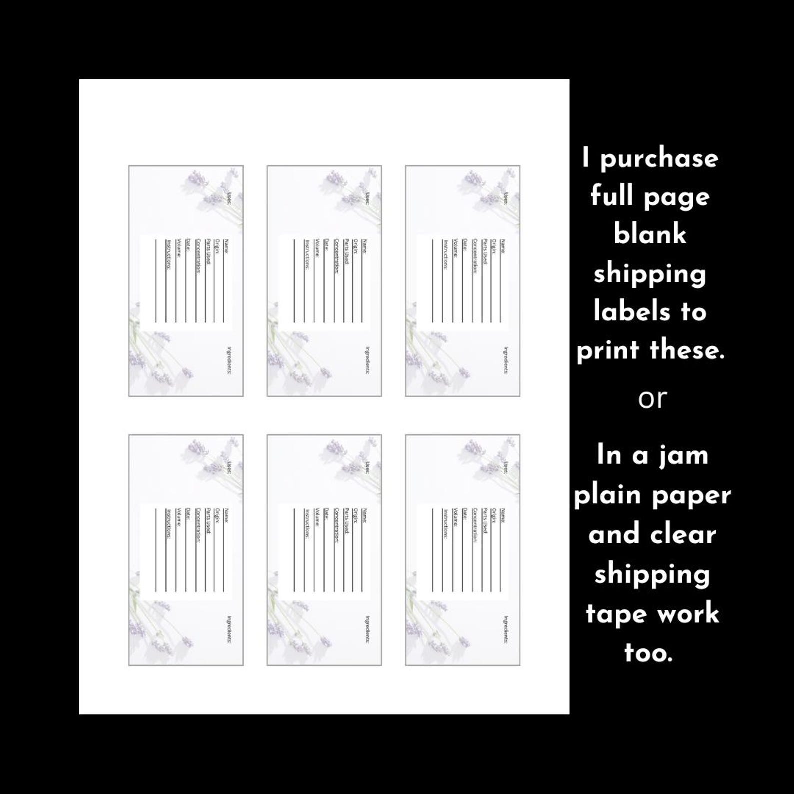 Printable & Fillable Tincture Labels – Herbalist’s Essentials, Ink ...