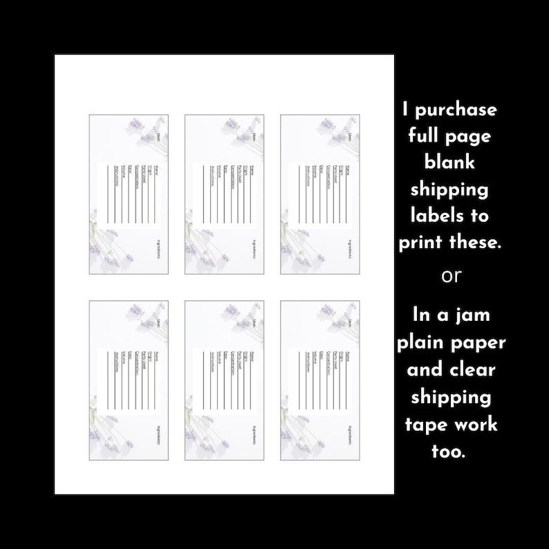 Printable & Fillable Tincture Labels – Herbalist’s Essentials, Ink ...