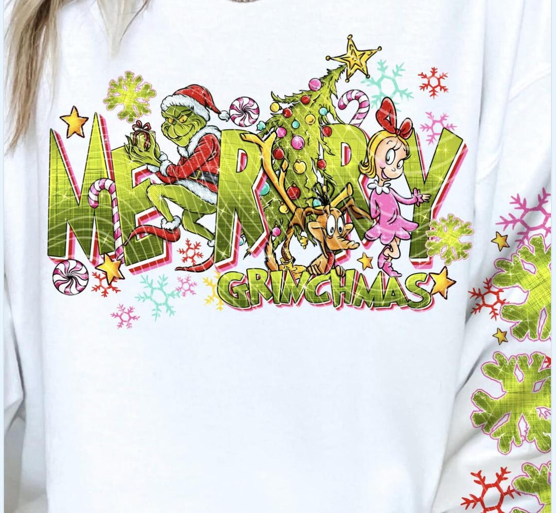 Merry Grinchmas (grinch Christmas Sweater, Christmas Sweater, Grinch ...