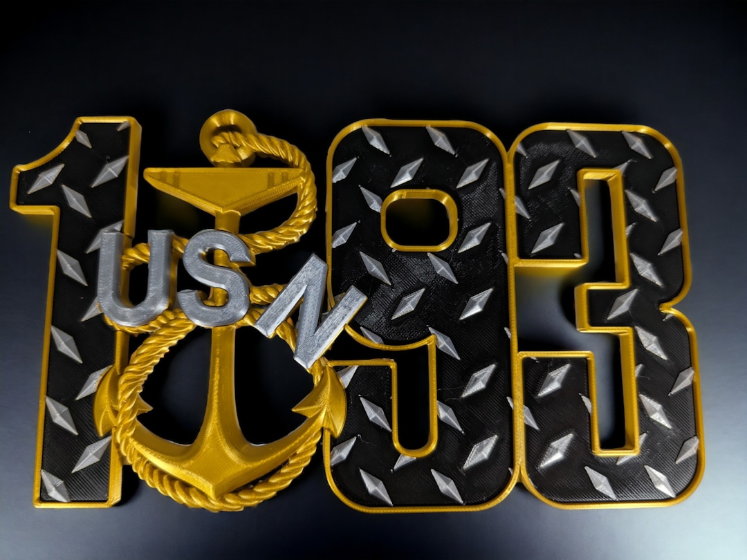 1893 Anchor Plaque: CPO, SCPO, MCPO - 3D Printed - Etsy