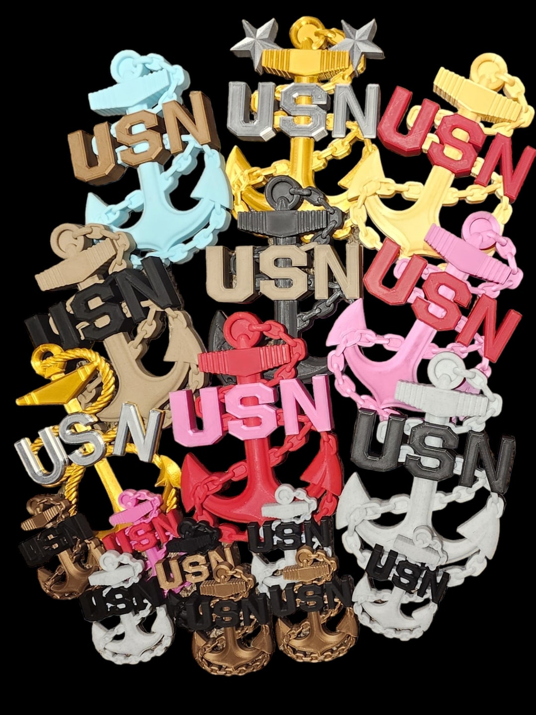 Navy Chief Anchors Multi Color Senior Chief Anchor Master Chief Anchor ...